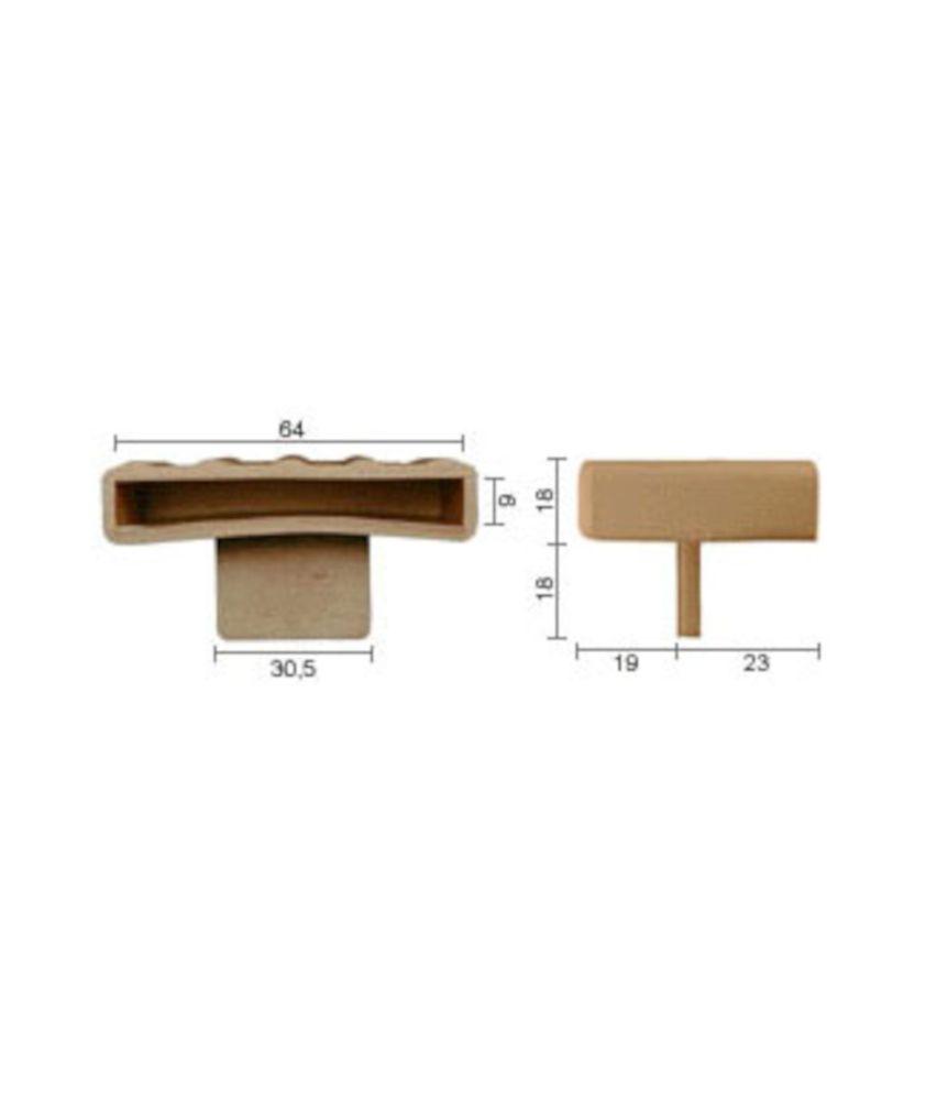 Embout EPC agrafe/vis 63x8mm | Fixation latte sommier high-tech 2-en-1